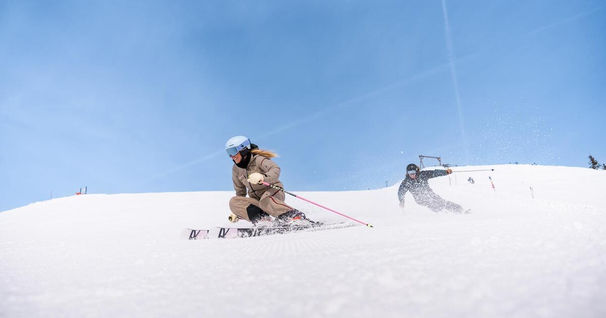 Skiing at Rosskopf / Monte Cavallo Sterzing Vipiteno - South Tyrol